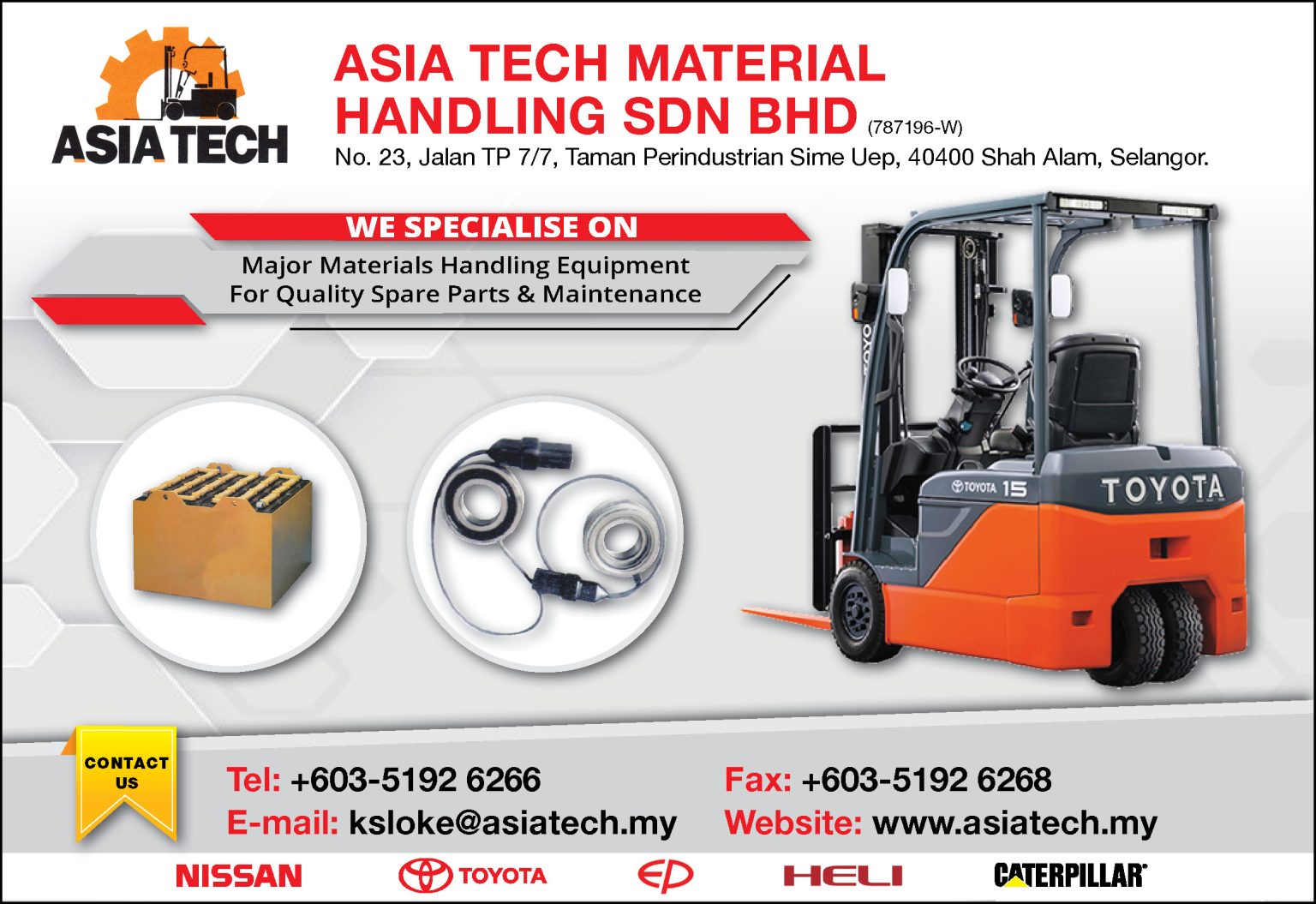 Asia Tech Material Handling Sdn. Bhd. – SUPER PAGES DIRECTORY